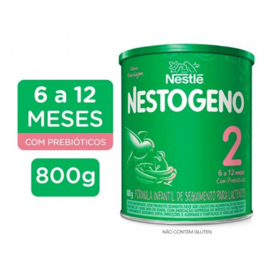 Fórmula Infantil Nestogeno 2 Nestlé 6 a 12 meses 800g | Shopee Brasil