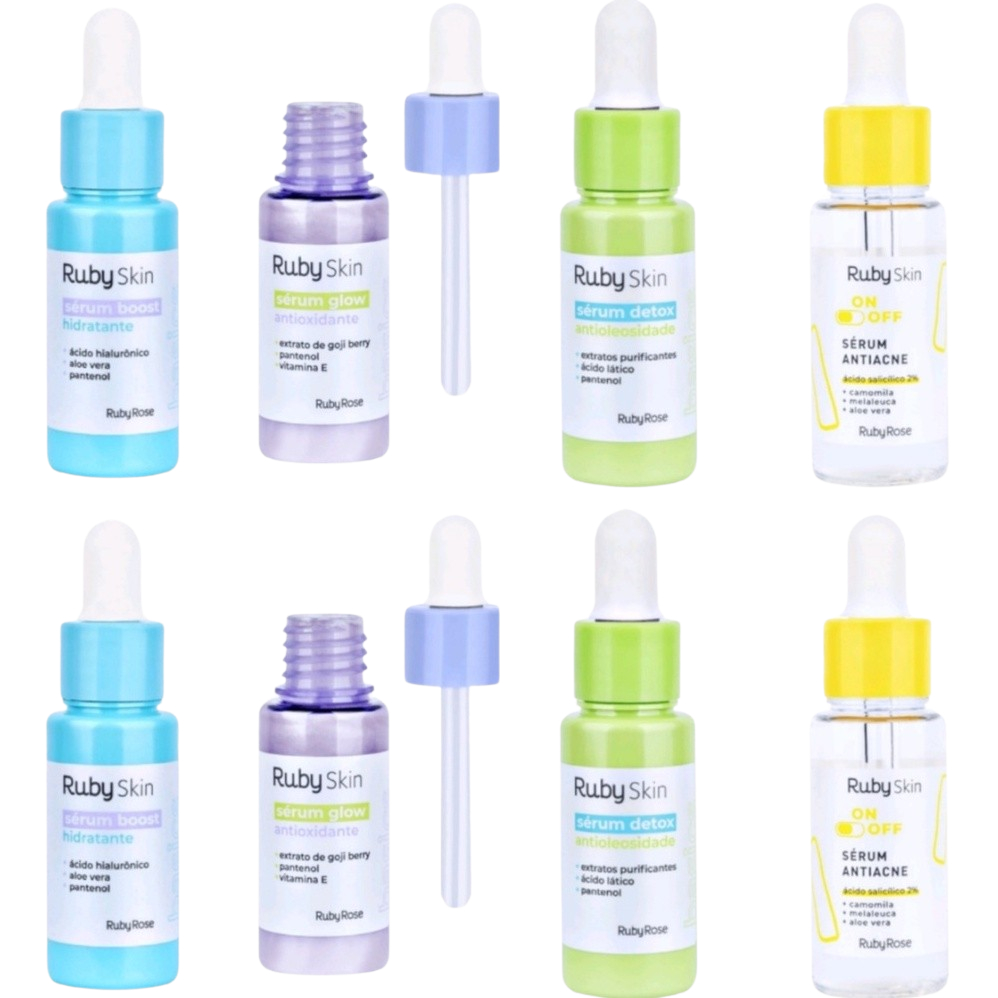 Sérum Ruby Skin Ruby Rose - Antiacne/Antioleosidade/Glow/Boost | Shopee ...