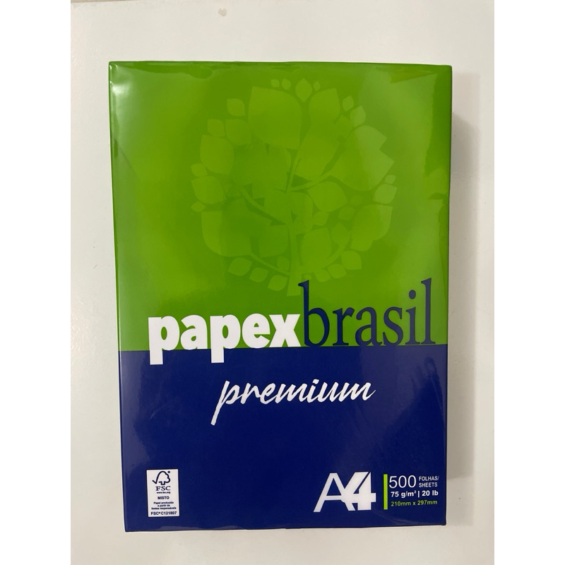 Papel Sulfite A4 75g Resma 500 Folhas Papex Premium | Shopee Brasil