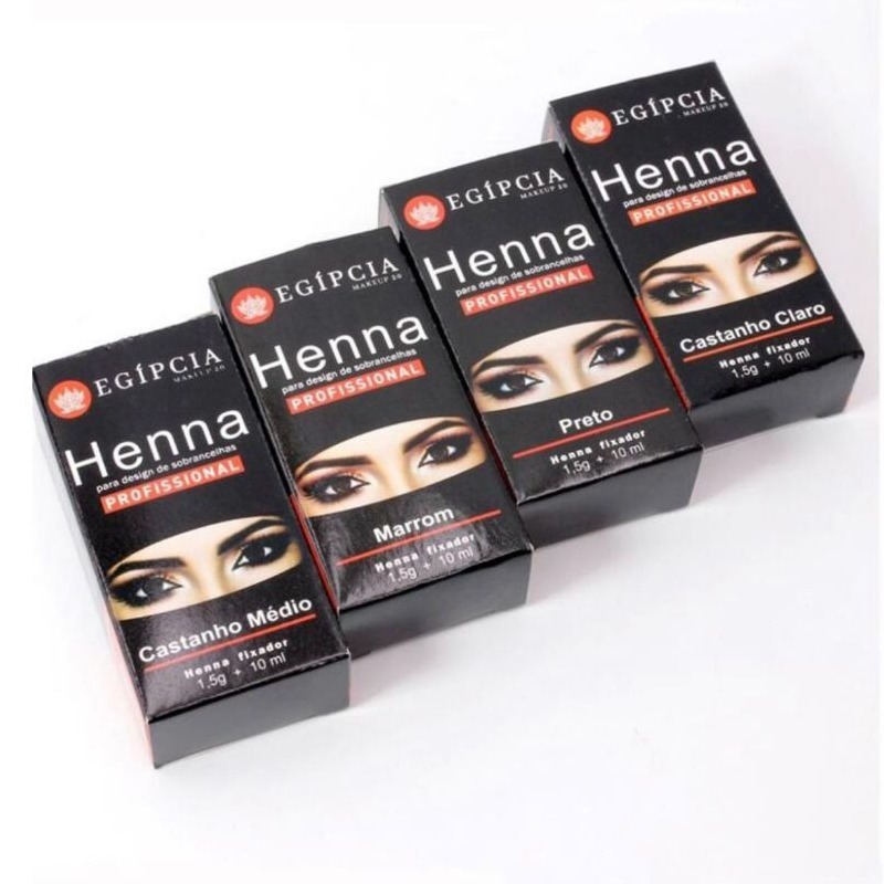 Henna Sobrancelhas Egípcia Alto Rendimento E Fixação Rena | Shopee Brasil