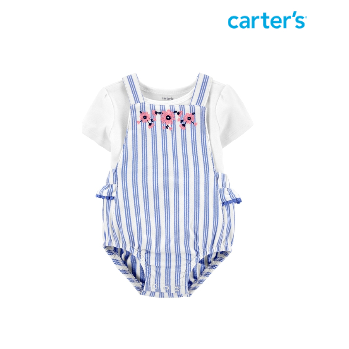 Kit Sunsuit Carter's Listrado | Shopee Brasil