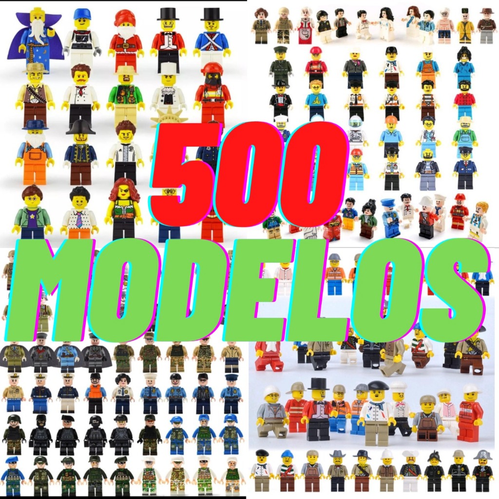 Boneco Miniatura kit com 10 Bonecos Pessoas da cidade os mais belos ...