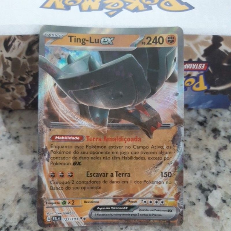 Carta Card Pokémon Ting-lu Ex | Shopee Brasil