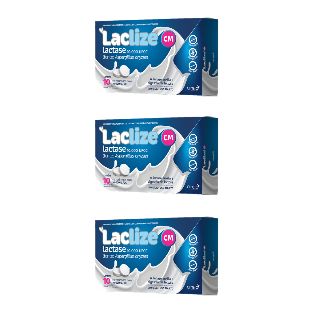 Enzima Lactase Laclize para Intolerância a Lactose 30 Comprimidos ...