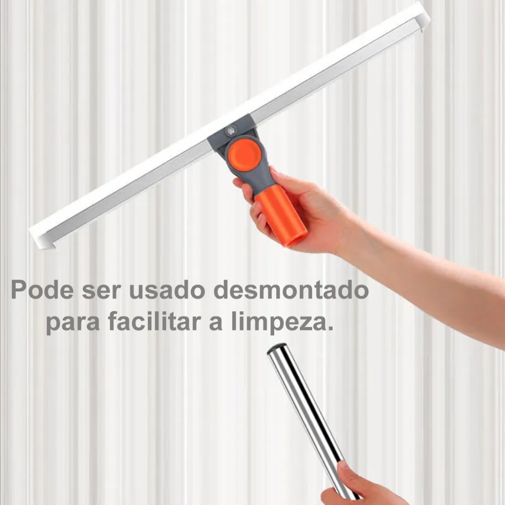 Vassoura Rodo Mágico de Silicone Multiuso Raspador para Limpeza de ...