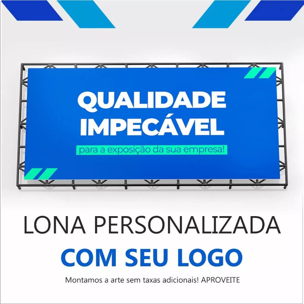 Fachada em Lona, faixa de Lona Personalizado com acabamento em ilhós ...