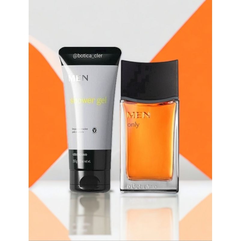 Kit Perfume Men Only e Shower gel Original Boticário | Shopee Brasil