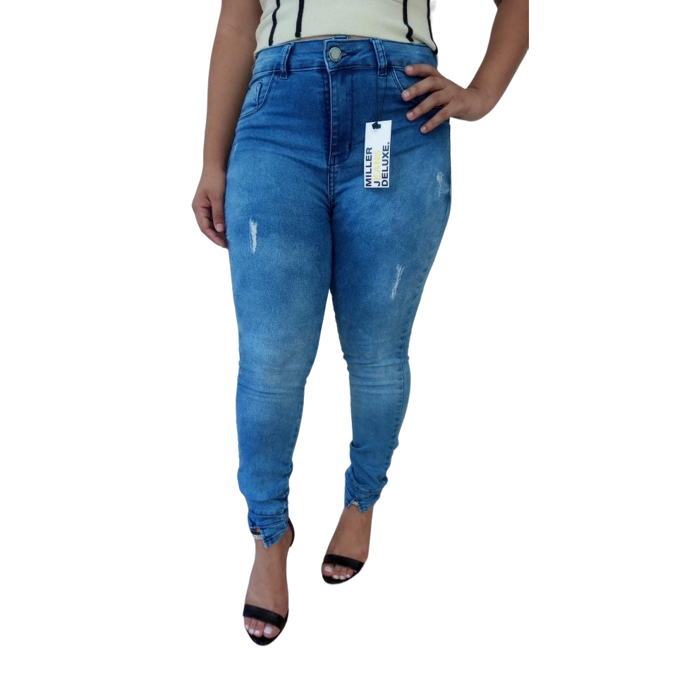 Calça Miller Deluxe Azul Clara | Shopee Brasil