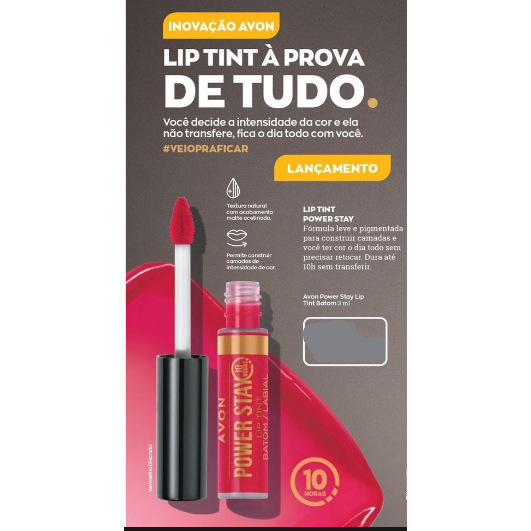 Lip Tint Power Stay Avon | Shopee Brasil