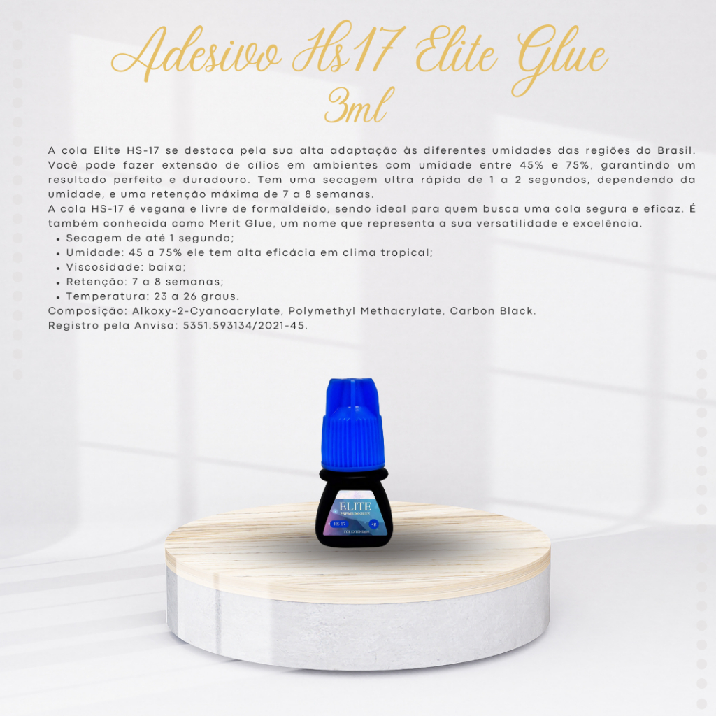 Adesivo Hs17 Elite Glue 3ml | Shopee Brasil