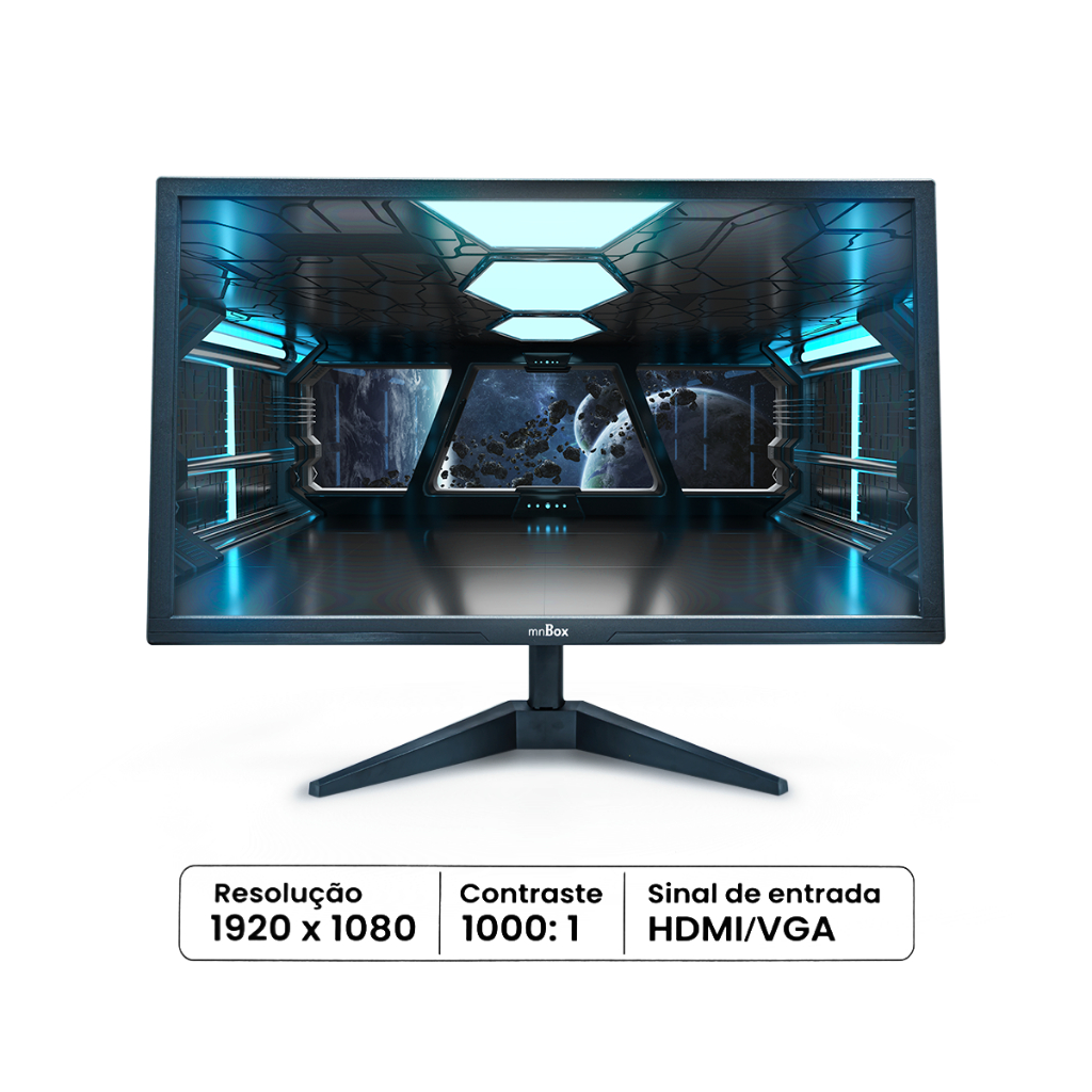 Monitor LED 24 Polegadas HD 1920x1080 Contraste 1000:1 Proporção da ...