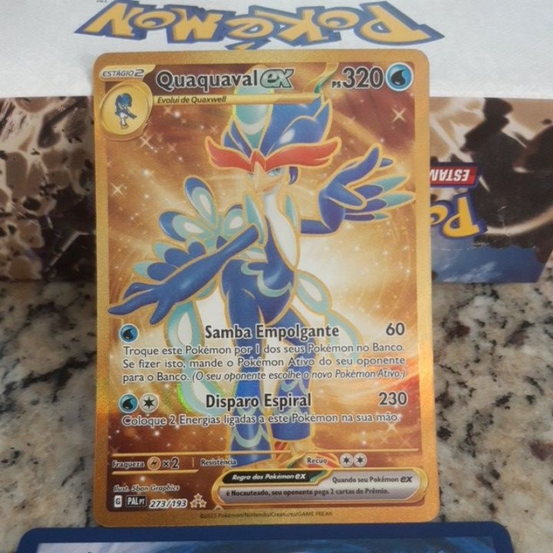 Carta Card Pokémon Quaquaval Ex | Shopee Brasil