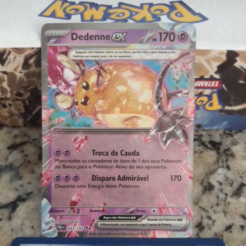 Carta Card Pokémon Dedenne Ex | Shopee Brasil