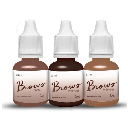 Kit Brows Pigments Kirey Pro Micropigmentação e Microblading. | Shopee ...