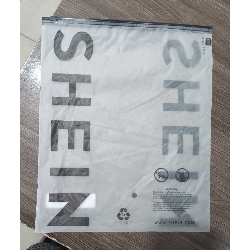 Ziplock Shein Saquinho Saco Sacolinha Plástico Reutilizável com Zíper ...