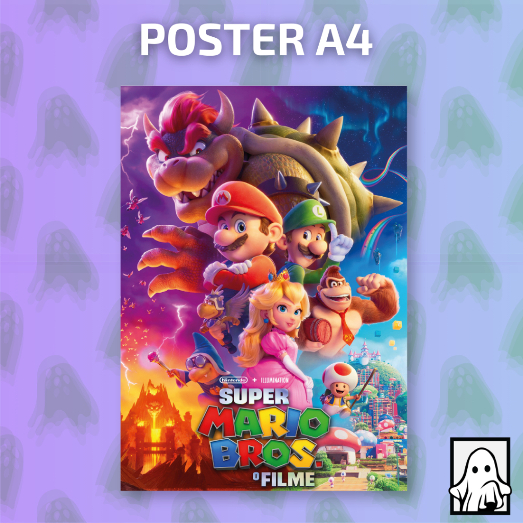 Poster Super Mario Bros. O Filme | Tamanho A4 | Shopee Brasil