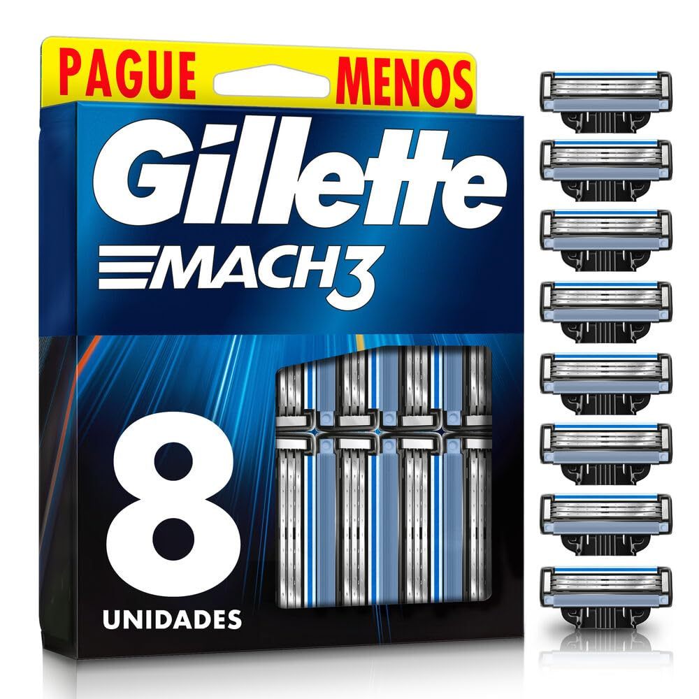 CARGA GILLETTE MACH3 SENSITIVE NORMAL GILETTE REGULAR GILLETE MACH 3 ...