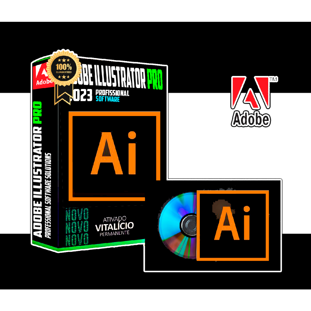 CD - DVD - BDL - Adobe Illustrator CC 2023 - Licença Permanente ...