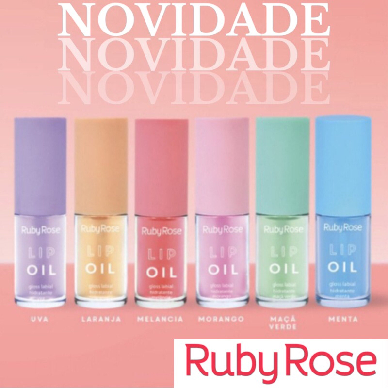 Gloss Labial Lip Oil Ruby Rose Hidratante HB-8221 | Shopee Brasil