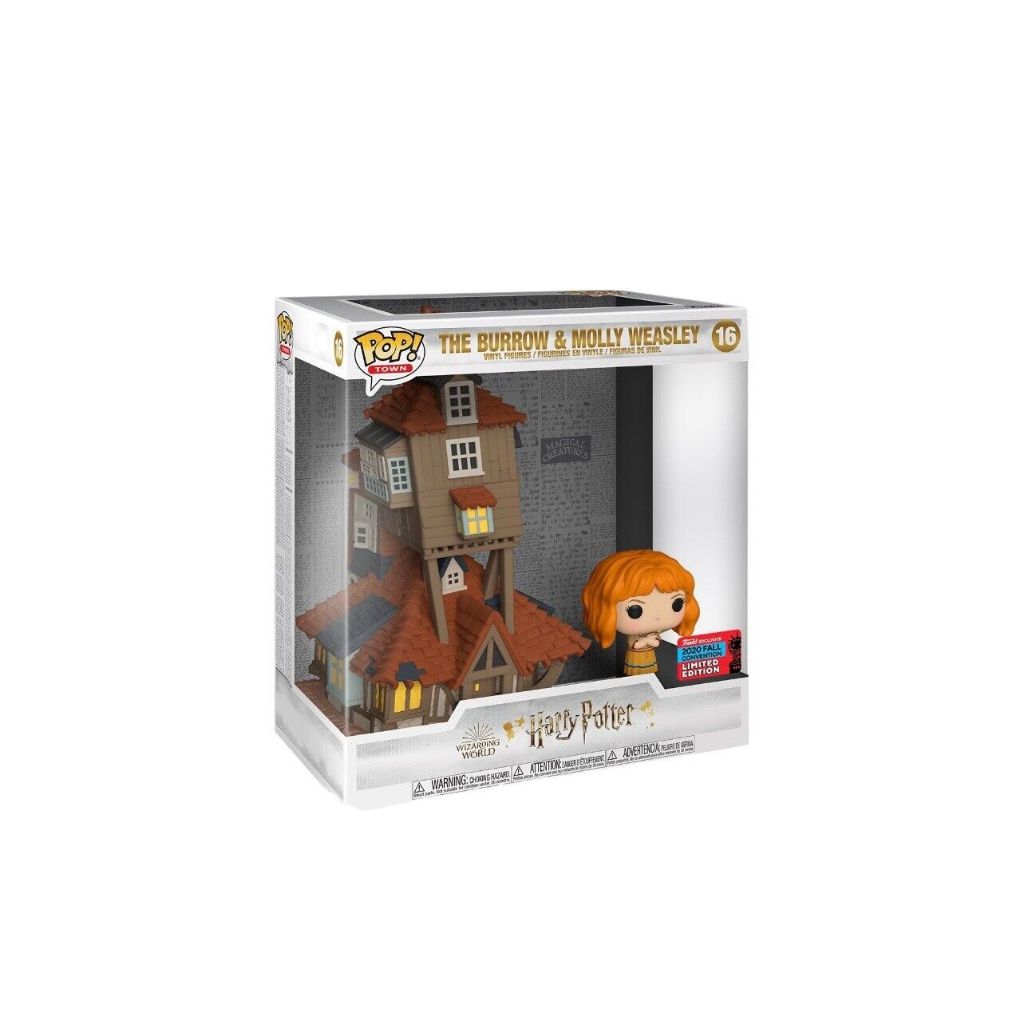 Funko Pop Town Harry Potter The Burrow & Molly Weasley (Leia o Anuncio ...