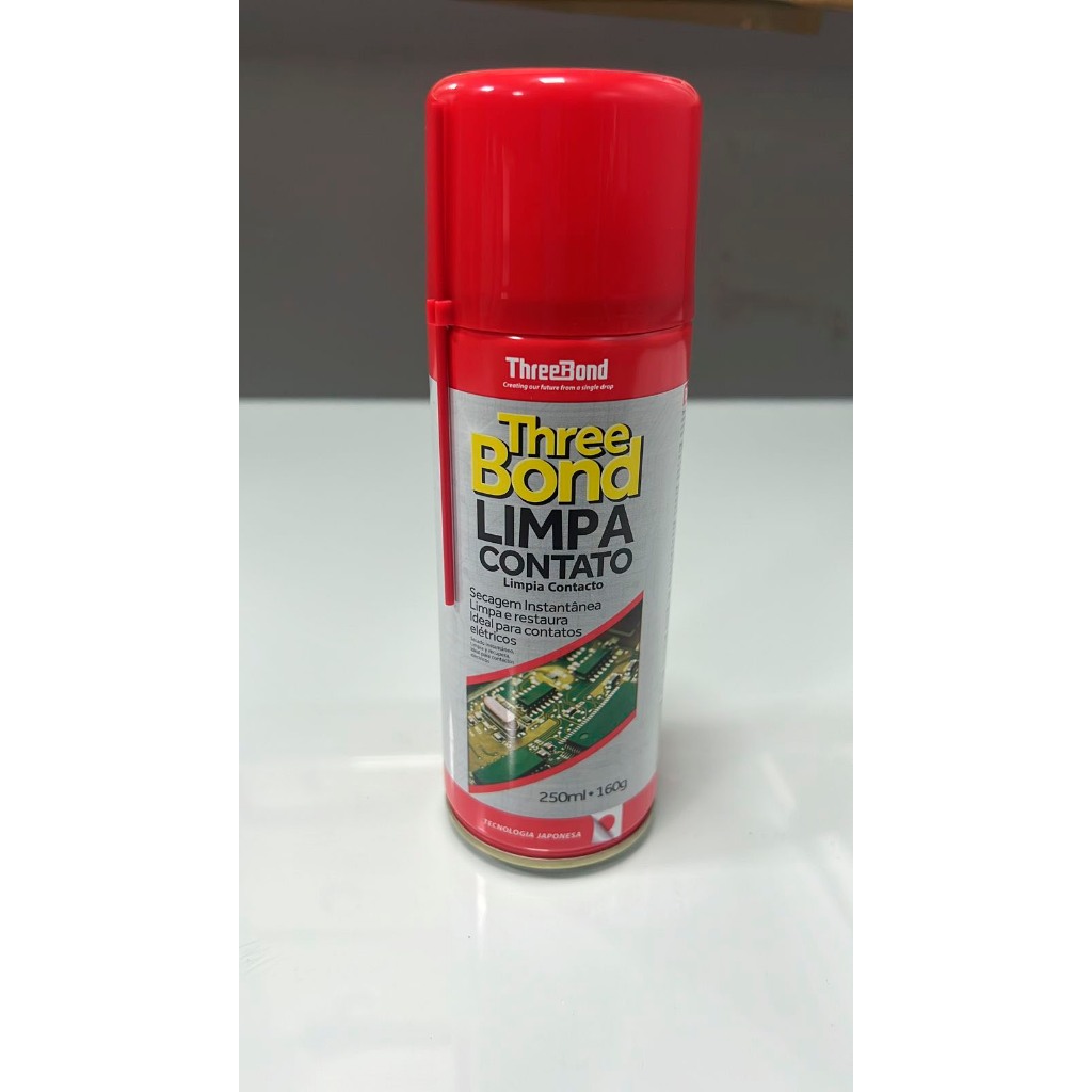 Limpa Contato Spray Three Bond 250ml 160g - Para Contatos Elétrico ...