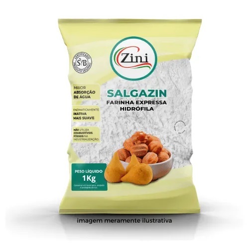 Farinha De Massa De Salgados: Salgazin 1kg - Zini Alimentos | Shopee Brasil