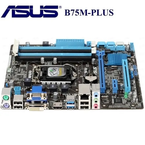 Placa Mae Gamer Asus B75m Plus 32gb 1155 Original Core i3 i5 i7 ...