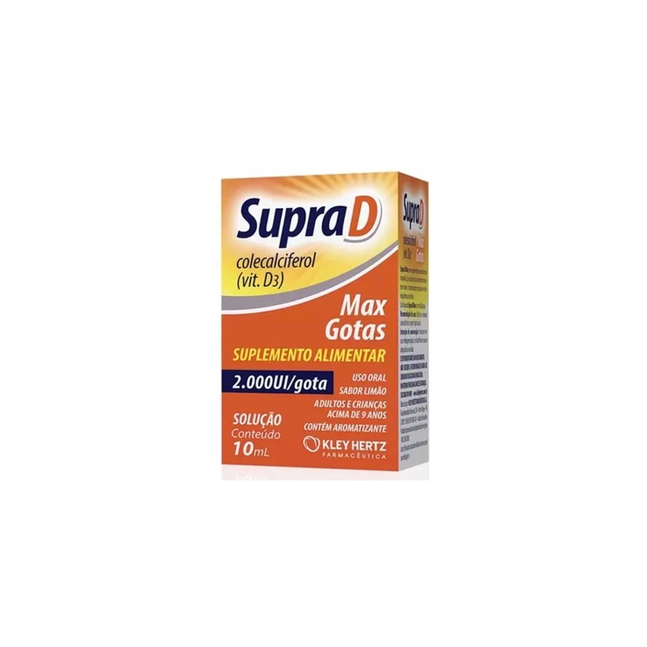 Vitamina Supra D Max 2000 Ui Por Gota 10ml Colicalcife Hertz | Shopee ...