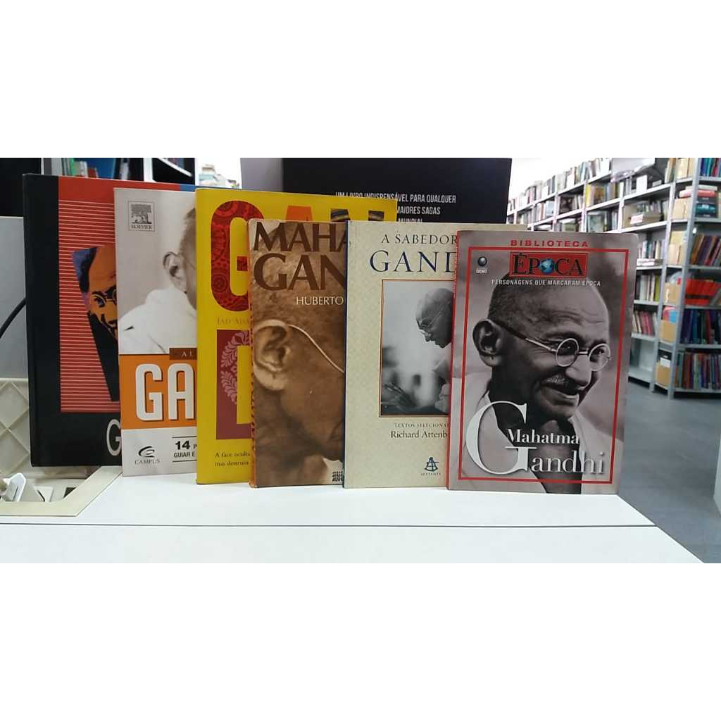 KIT - 6 LIVROS DE MAHATMA GANDHI - DIVERSOS | Shopee Brasil