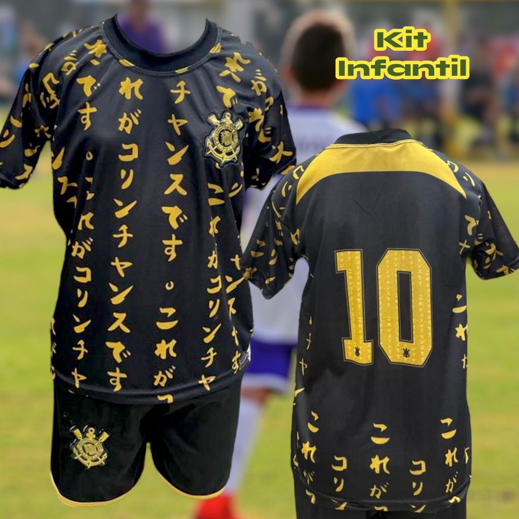 Conjunto de time Corinthians Japão infantil | Shopee Brasil