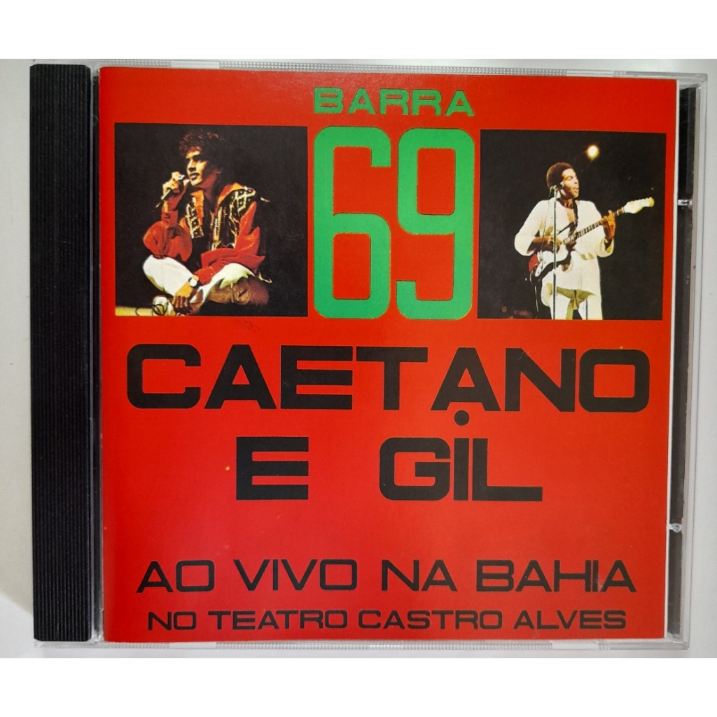 Cd seminovo Caetano e Gil ao vivo na Bahia, Barra 69. Mídia intacta ...