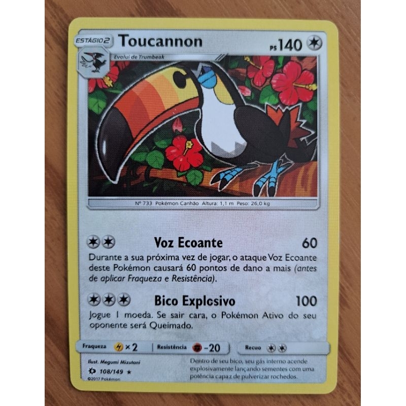 Card Pokémon Toucannon original e nova | Shopee Brasil