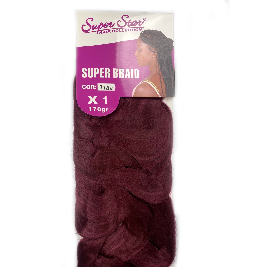 Cabelo Trança Super braid Jumbo Jumbão Super Super Star - 1pct /170gr ...