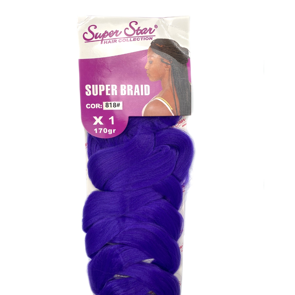 Cabelo Trança Super braid Jumbo Jumbão Super Super Star - 1pct /170gr ...