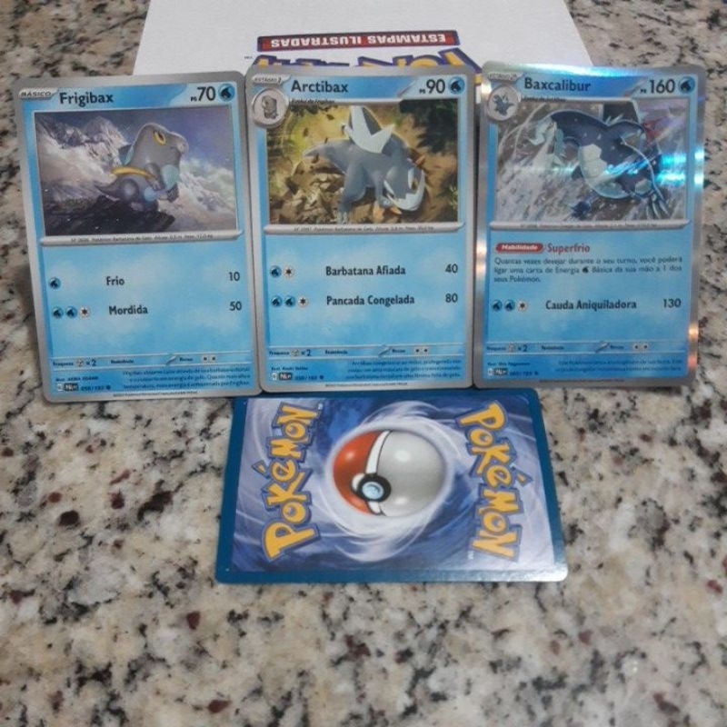 Carta Card Pokémon Frigibax Arctibax Baxcalibur | Shopee Brasil