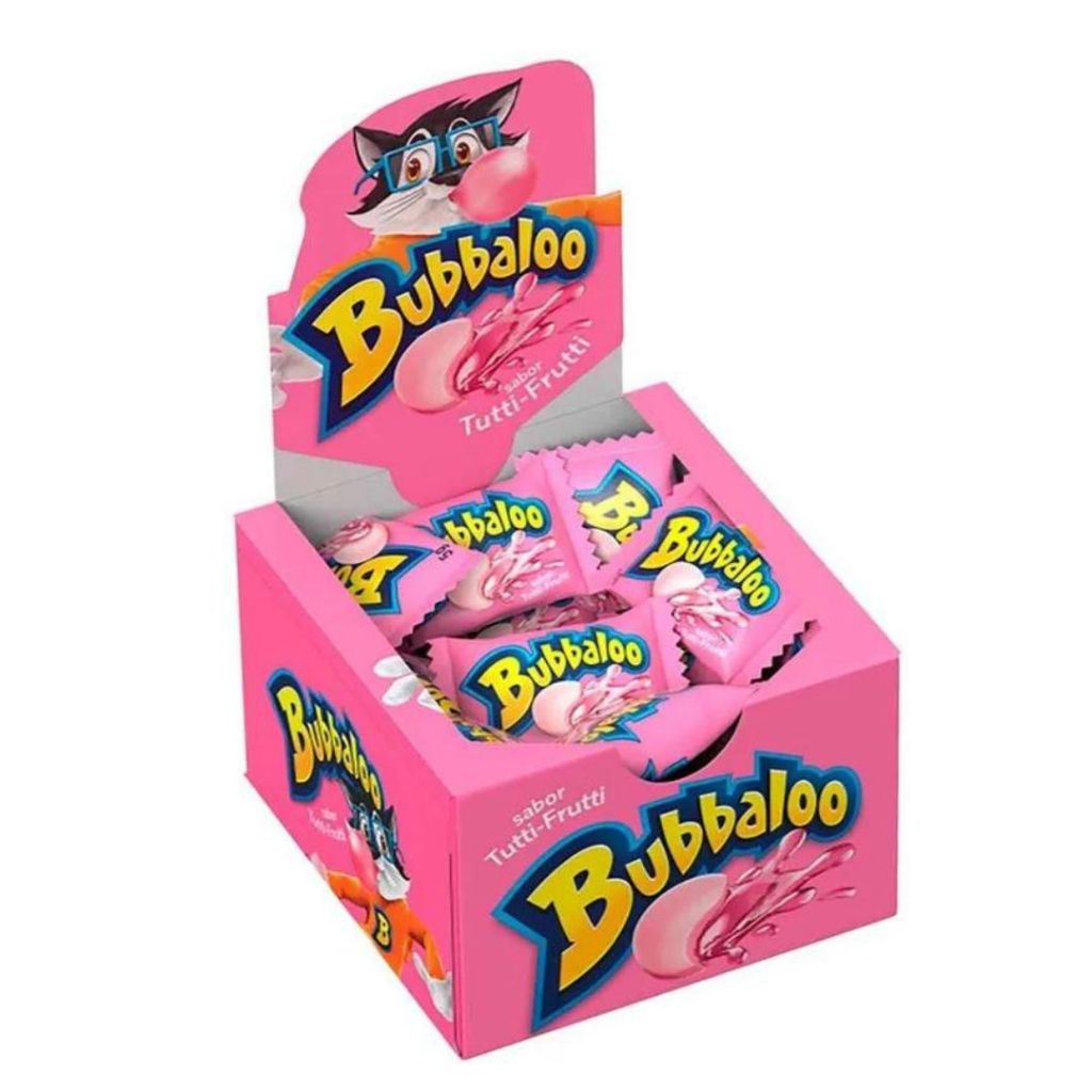 Caixa C/ 60 Unidades De Chicle Bubbaloo - Escolher Sabor | Shopee Brasil