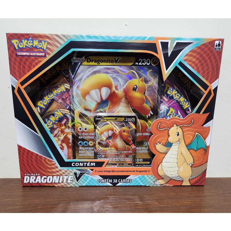 Box Pokemon Coleção Especial Dragonite V | Shopee Brasil