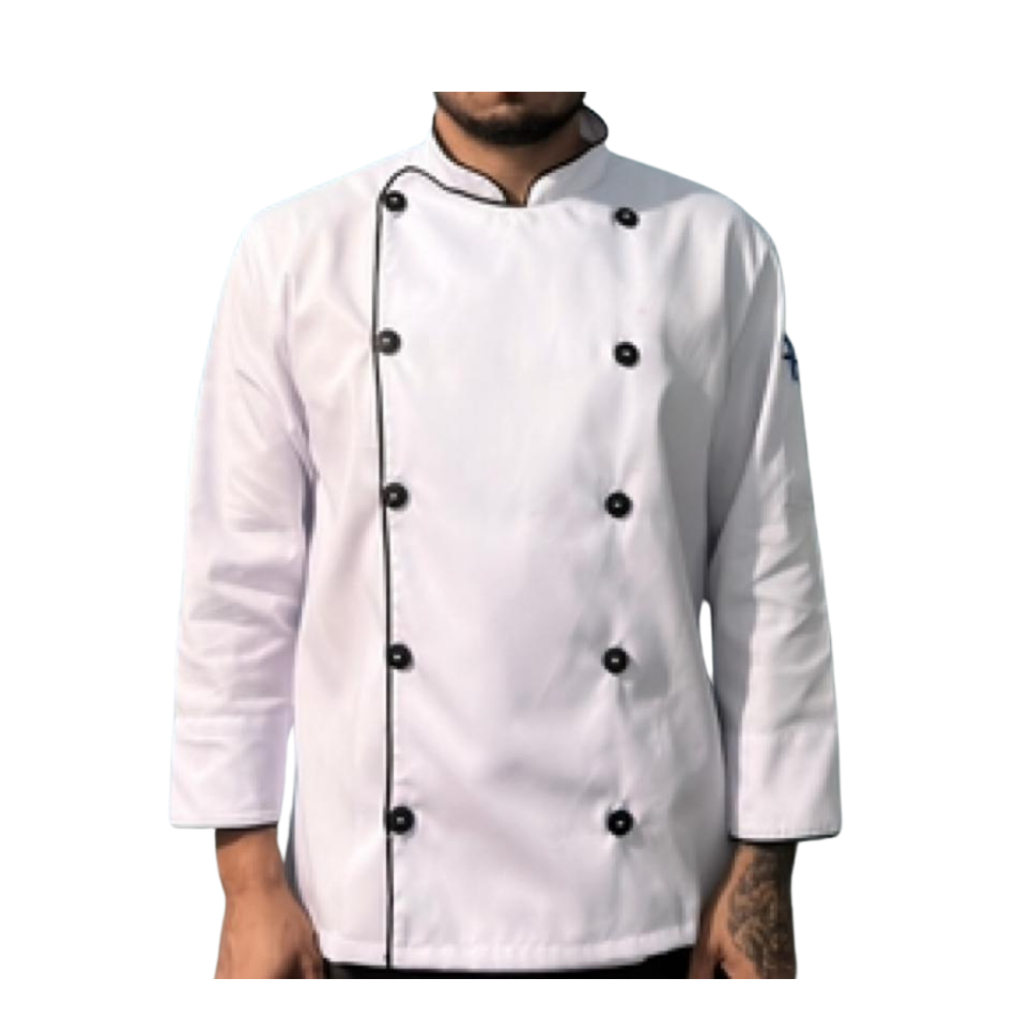Dolma chef masculino uniforme profissional manga 3/4 oxford | Shopee Brasil
