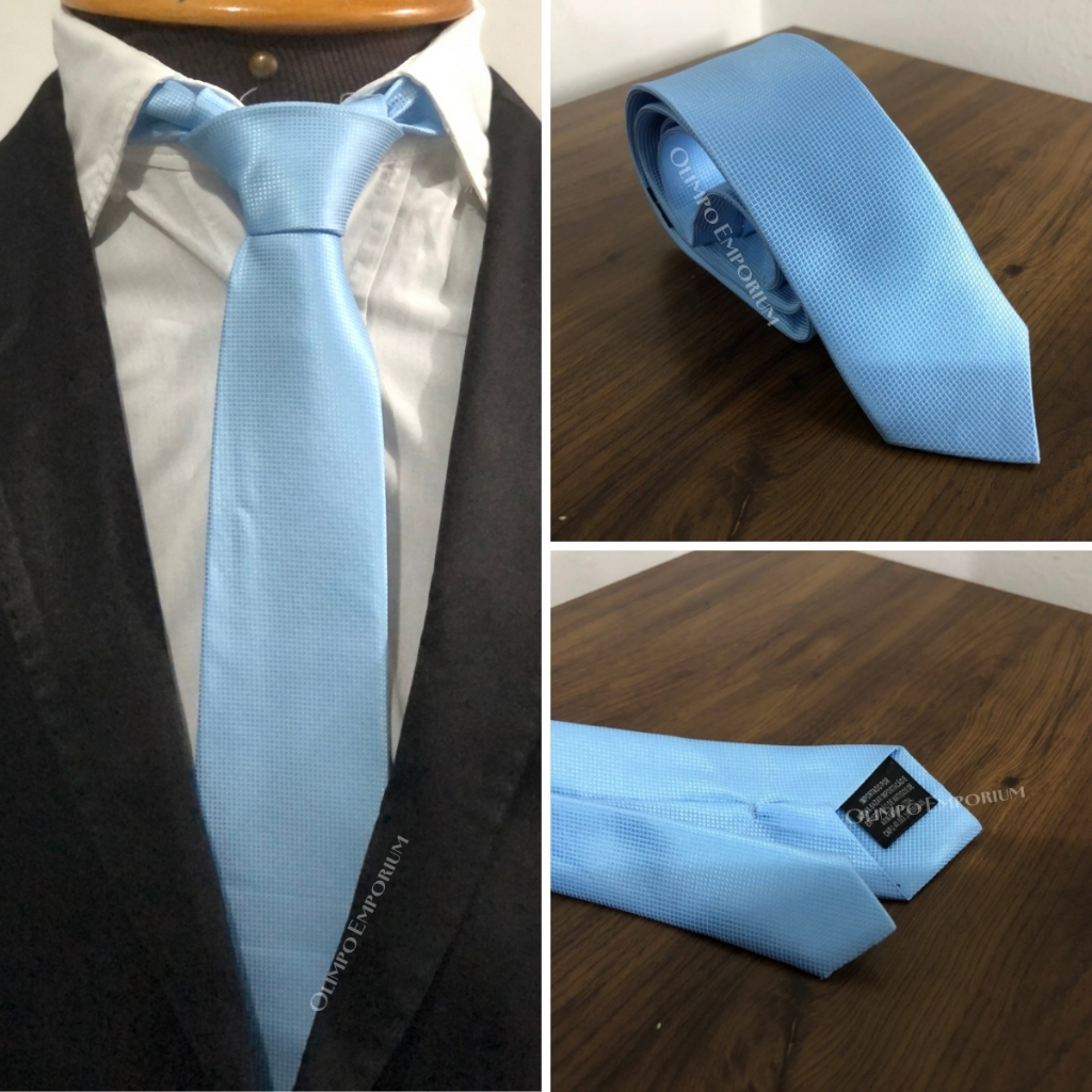 Gravata Slim Azul Serenity Importada Texturizada Casamento Padrinhos ...