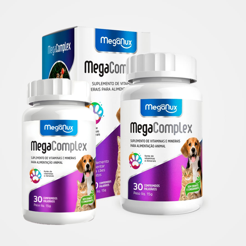 Kit 2 Mega Complex 500mg 30 comprimidos - Meganux | Shopee Brasil