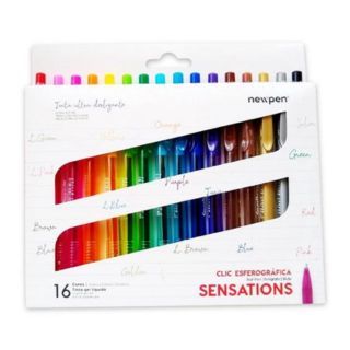 Kit Caneta em gel - Newpen sensations 16 Cores. | Shopee Brasil