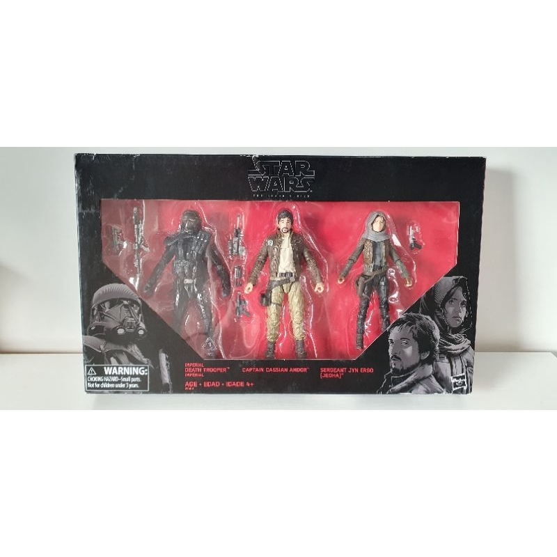 Hasbro Rogue One Black Series Target Exclusive 3-Pack Jyn Erso Cassian ...