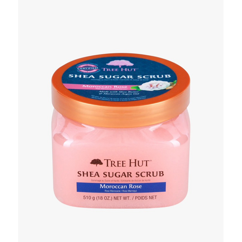 esfoliante Tree Hut Moroccan Rose Shea Sugar Scrub 510g | Shopee Brasil