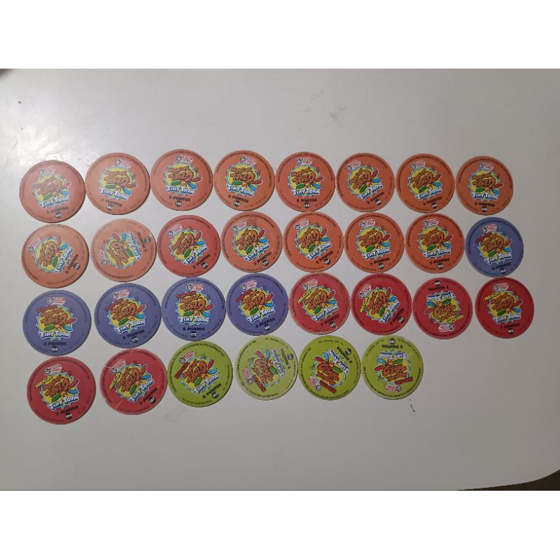 tazos originais Elma Chips tiny Toon | Shopee Brasil