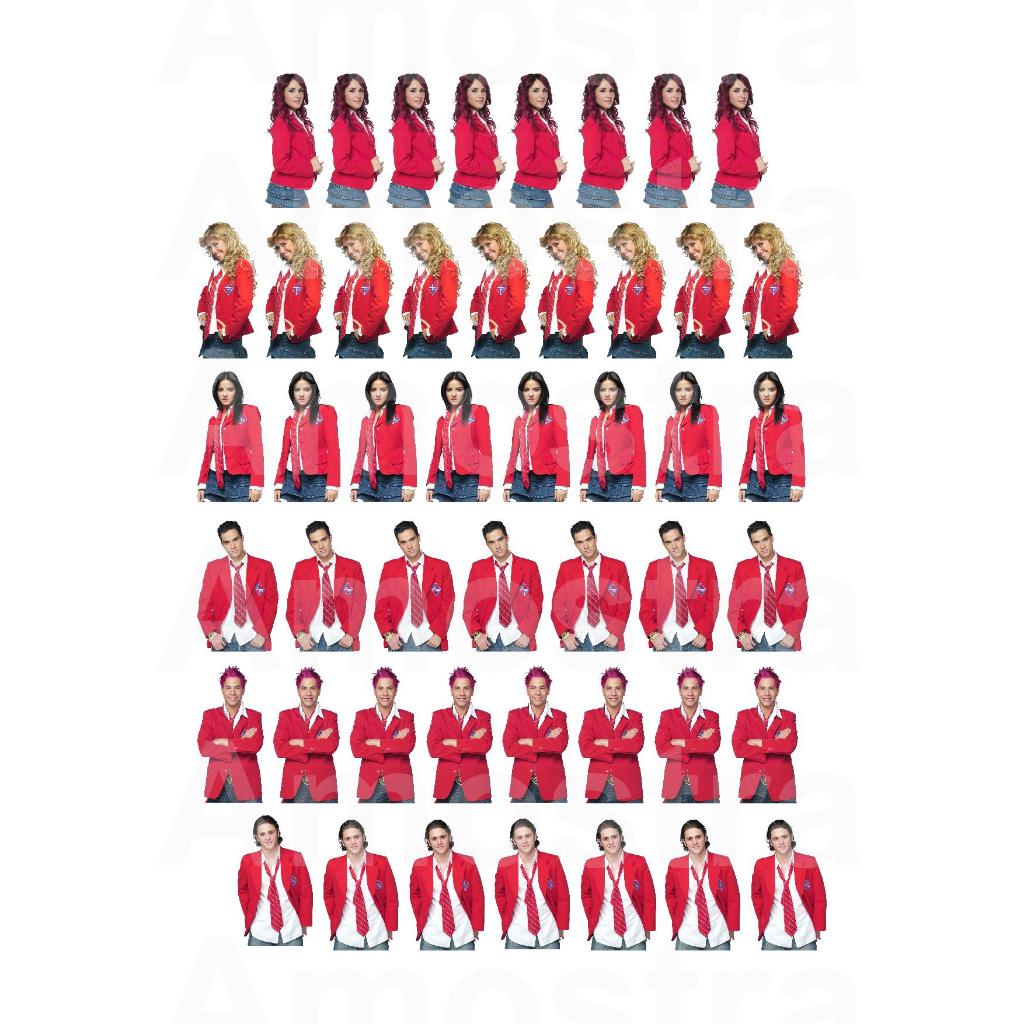 Toppers para docinhos Rebelde (RBD) | Shopee Brasil