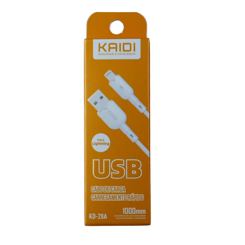 Carregador Usb Lighting Rápido Kaidi Kd-28a | Shopee Brasil
