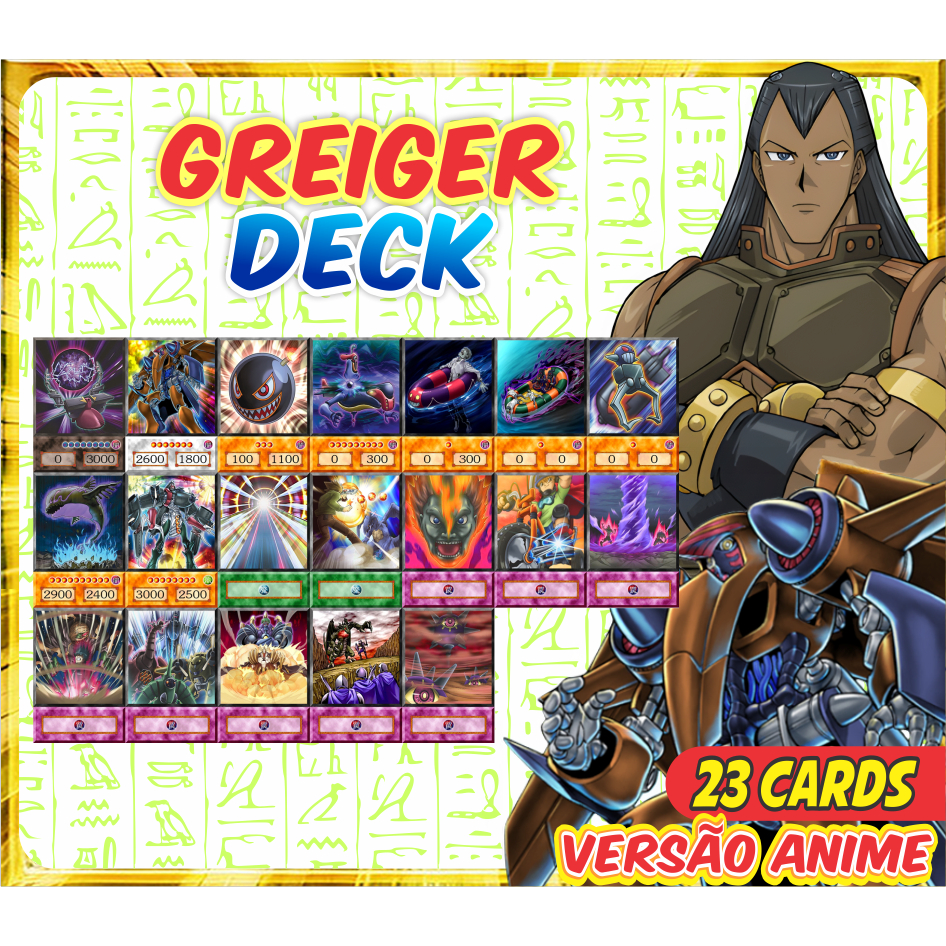 Greiger 23 Cards Deck Anime Yugioh 5ds - yu gi oh Baralho de Cartas ...