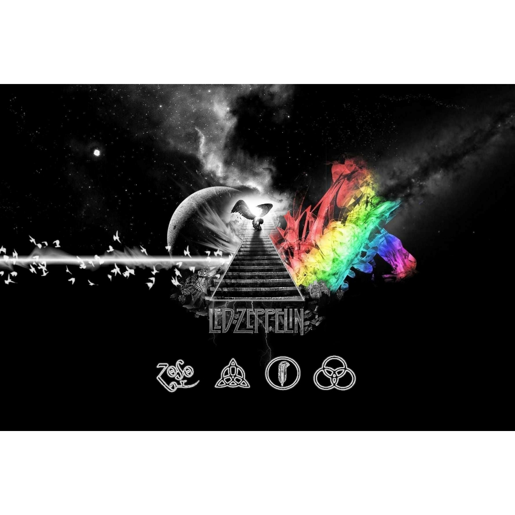 Pôster - LED ZEPPELiN - Art & Decora - 33 Cm X 48 Cm | Shopee Brasil