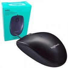 Mouse com fio USB Logitech M90 com Design Ambidestro e Facilidade Plug ...