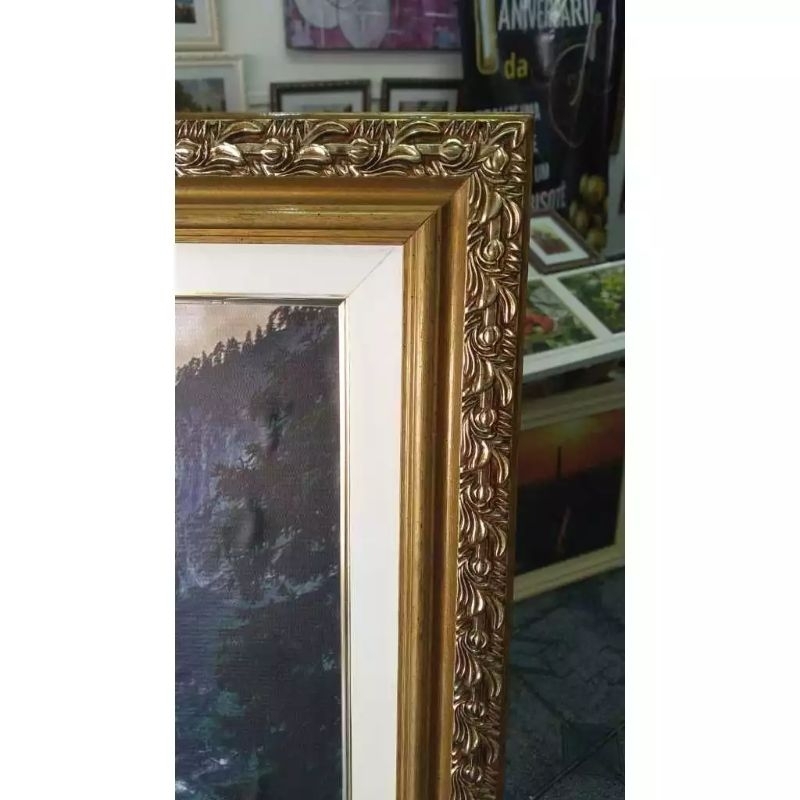 MOLDURA 30x40 COM PASPATUR PARA TELA | Shopee Brasil